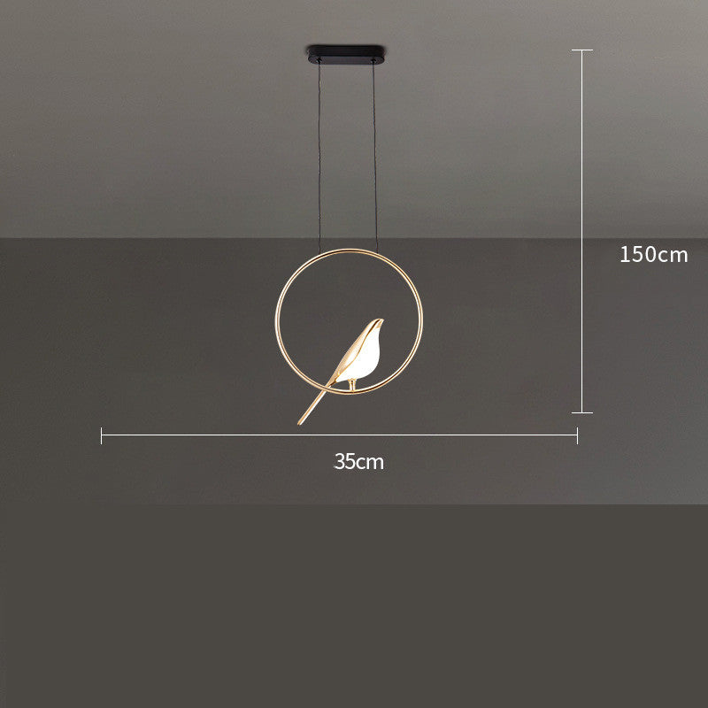 Modern Minimalist Magpie Bird Pendant Light – Galileo Lights